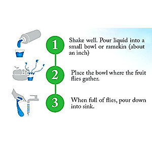 Eco Defense Fruit Fly Killer – Natural Fruit Fly Trap & Drain Fly Killer Treatment for Indoor Fly Control in Kitchen, Restaurants, and More 16 oz