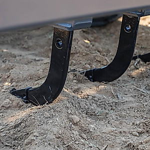 Titan Attachments 8 FT Land Leveler and Grader with Shanks for 3 Point Tractor Fits Cat 1 and Cat 2