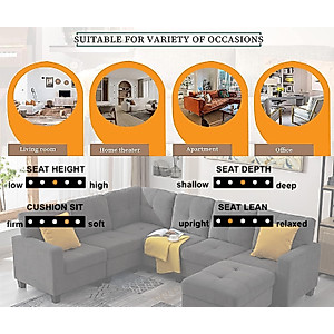 asunflower Small Chaise Couch Loveseat Sofa with Storage Ottoman Velvet L Shape Small Sofa Couch for Bedroom,Office, 2 Seater Couch for Small Room