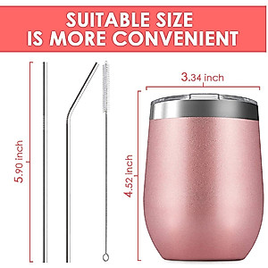 Deitybless Funny Thank You Gifts - Thank You for Being Awesome - Friendship, Birthday or Appreciation Gift for Women, Teacher, Wife, Mom, Sister, Best Friends, Coworkers - Stainless Steel Wine Tumbler