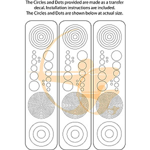 Perfect Strike Archery Circles and Dots Decals for Scope Lenses. Great for Practice or Competition. Perfect Strike Adhesive Backed Vinyl Decals. (Black)