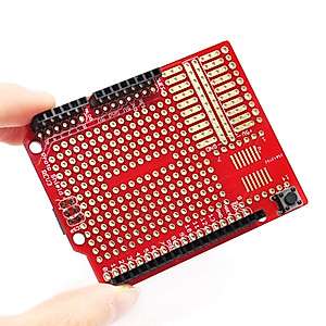 Gikfun Prototype Shield DIY Kit, Uno R3 Case,9v Battery Holder Compatible with Arduino UNO R3