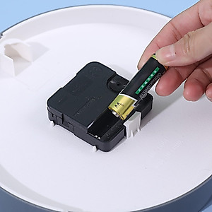 AOKID Trendy Wall Clock Round Wall Clock Simple Style High-Precision Battery Operated Easy-to-Read Non-Ticking Quartz Clock for Wall Decor Wall Clock Grey