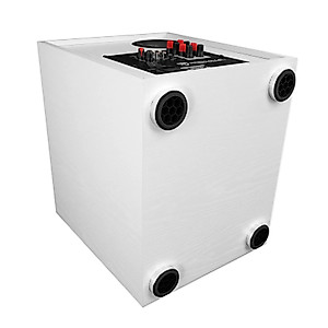 Rockville Rock Shaker 10" Inch White 400w Powered Home Theater Subwoofer Sub