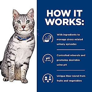 Hill's Prescription Diet c/d Multicare Stress + Metabolic, Urinary Stress + Weight Care Chicken Flavor Dry Cat Food, Veterinary Diet, 6.35 lb. Bag
