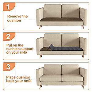 MAXTID Two Seat Cushion Support Saver 44" x 17" Furniture Cushion Support Insert for Couch Pillows Sofa Cushion Support Board