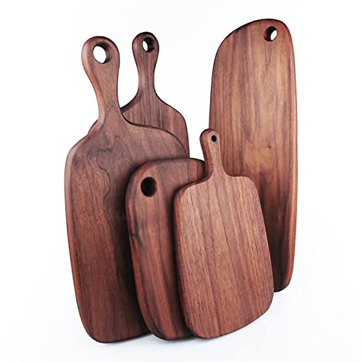 GULRUH Wood Cutting Boards for Kitchen, Black Walnut Wood Cutting Board Kitchen Chopping Board Pizza Disks Real Wood Without Glue Stock Cutting Board Kitchen Board