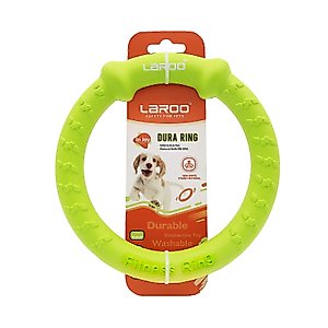 LaRoo Dog Toys for Aggressive Chewers,Floatable Dog Flying Disc,3 Sizes Dog Tug Toy,Interactive Dog Toys