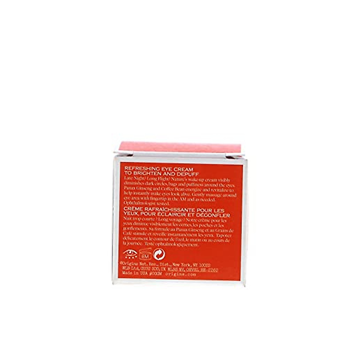 GinZing Refreshing Eye Cream to Brighten and Depuff by Origins for Unisex - 0.5 oz Eye Cream