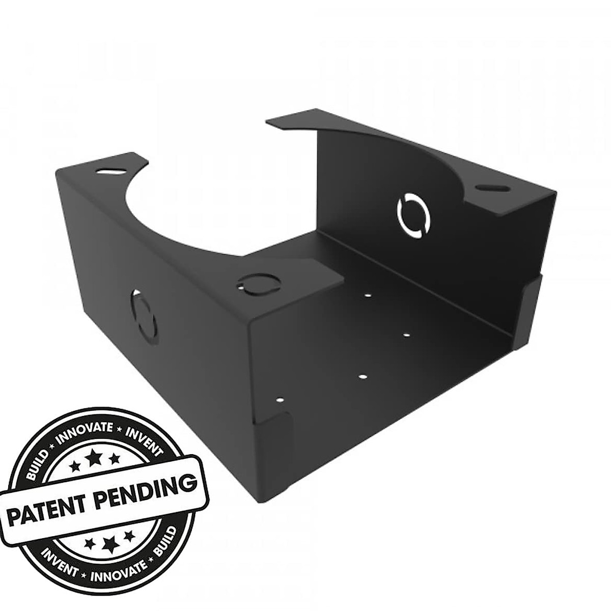 Patent Pending Apple MAC Studio Computer Mount - Black | Made in The USA by Oeveo | VESA Mount, Under Desk Holder, and Wall Case for The Apple Mac Studio | | 8H X 4.06W X 8.13D