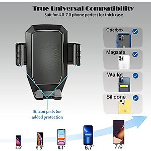 Auetrcls Truck Phone Holder Mount Heavy Duty Cell Phone Holder for Truck Windshield Dashboard,Super Suction Cup Compatible with Pickup Truck,Commercial Truck and All Phone