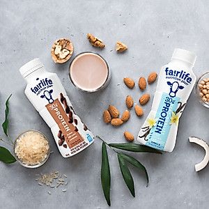 Fairlife Protein Shakes Chocolate and Vanilla Drink Nutrition Plan 6 Pack, 11.5 Ounces 30g of Protein In The Award Box Packaging