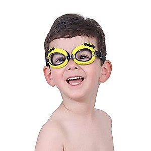 OverArm kids goggles for swimming 3-6 - Swimming Goggles for Kids under 10 (Ages 3-6) Recommended by Olympic Swimmers (Batman)