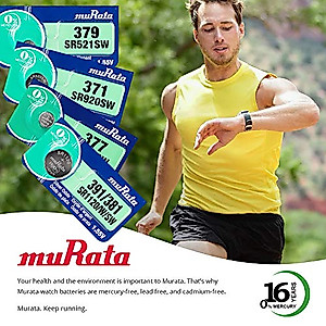Murata 381/391 Battery SR1120/W/SW 1.55V Silver Oxide Watch Button Cell (5 Batteries)