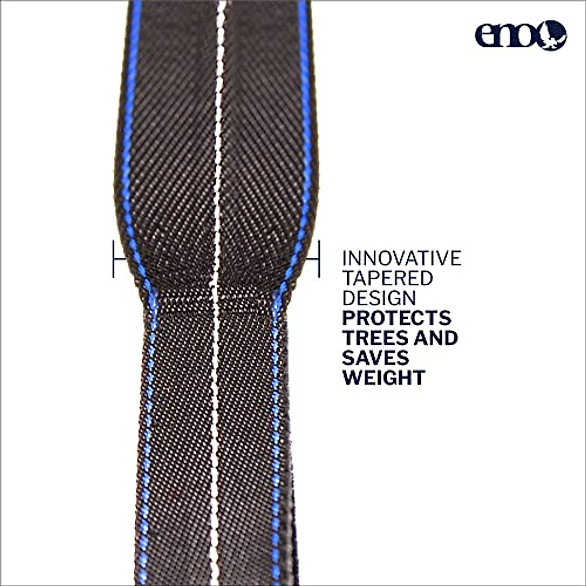 ENO, Eagles Nest Outfitters Atlas XL Hammock Straps Suspension System with Storage Bag, 400 LB Capacity, 13'6" x 1.5/.75"