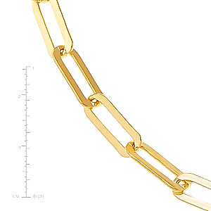 Silpada 'Golden Paperclip' Chain Necklace in 14K Gold Plated Sterling Silver
