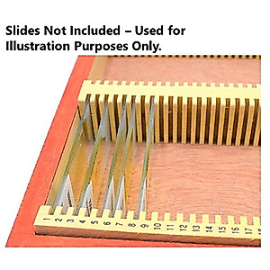 Eisco Labs BI0001C - Wooden Microscope Slide Box, Holds 100-25x75mm Slides