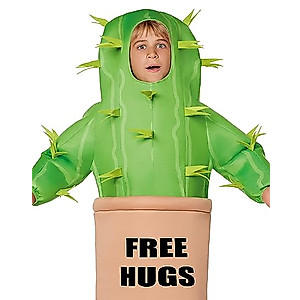 Spirit Halloween Kids Free Hugs Cactus Costume - One Size Fits Most | Funny Halloween Costumes | Funny Kids Cactus Outfit