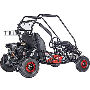 MotoTec Mud Monster XL 212cc 2 Seat Go Kart Full Suspension Red