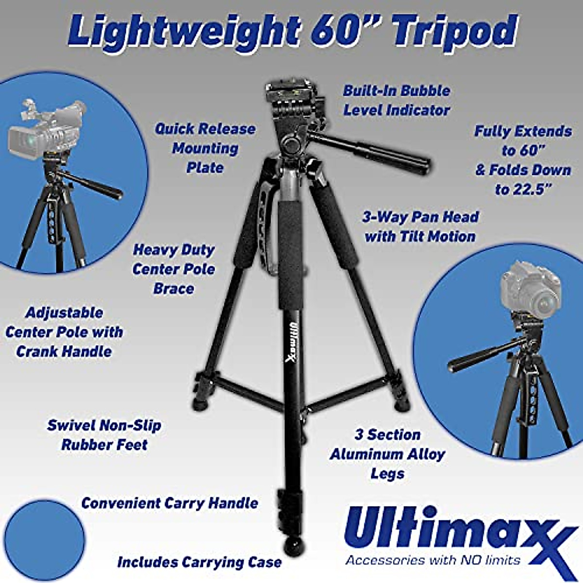 Trisio Lite 2 VR - 8K Virtual Tour NodeRotate 360° Camera + Manufacturer Supplied Carrying Case, Quick Plug-in, USB Cable, Seller Supplied Lightweight 60” Tripod, Microfiber Cloth & More (8pc Bundle)