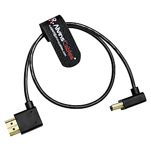 Alvin's Cables Z CAM E2 HDMI 2.0 L Shape Cable for Portkeys BM5 Monitor 90 Degrees up to Right Angle Down 45cm