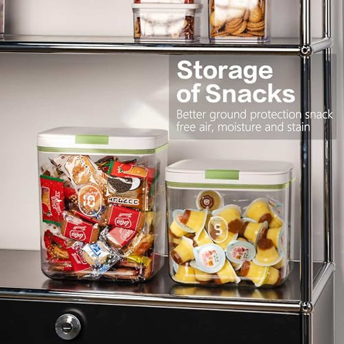 LivLab Rice Dispenser - with Measuring Cup Grain Container Bin for Kitchen Pantry Storage, BPA Free,4.5 L/4.6qt/5kg