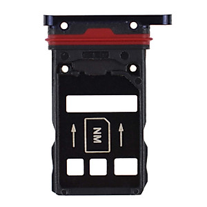 Dual Sim Card Tray with Micro SD Slotwith Waterproof Rubber Ring Replacement for Huawei Mate 20 Pro Phantom Black LYA-L09 LYA-L29 LYA-AL00 LYA-AL10 LYA-TL00