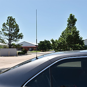 Tram 1191 50-Watt Pretuned Dual-Band 144 MHz to 148 MHz VHF/440 MHz to 450 MHz UHF Amateur Radio Antenna Kit with Glass Mount and Cable