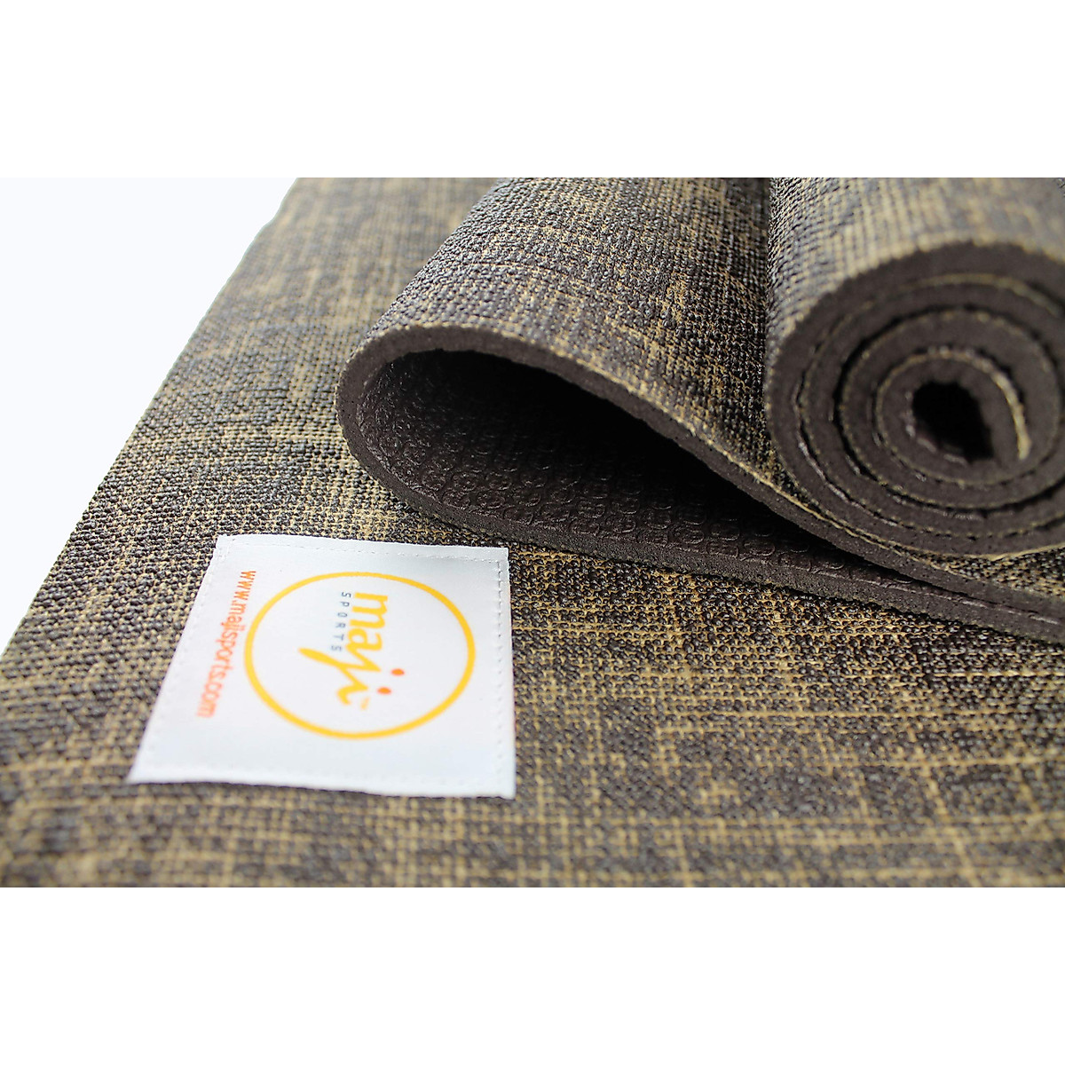 Maji Sports Jute Yoga Mat, Brown, 24 x 68 x 4.5mm
