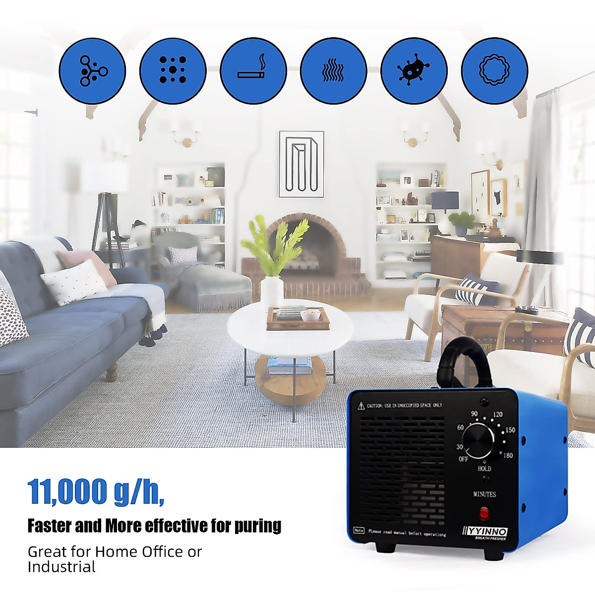 Ozone Machine for Car Home 11,000mg