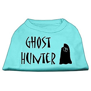Mirage Pet Products Ghost Hunter Screen Print Shirt Light Pink with Black Lettering XS (8)