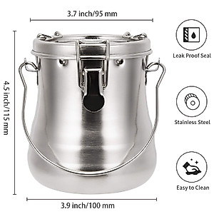 MyLifeUNIT Paint Brush Cleaner, Airtight Stainless Steel Brush Holder for Painting, 25 oz/Large