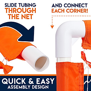 Franklin Sports Youth Lacrosse Goal - Small Kids Lacrosse Net - Portable Lax Mini Box Goal - Backyard Goal for Youth Lacrosse - 38" x 38"