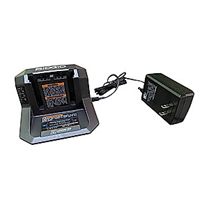 Replacement R86093 Charger, Compatible with All RIDGID 18V Batteries, Genuine OEM Part
