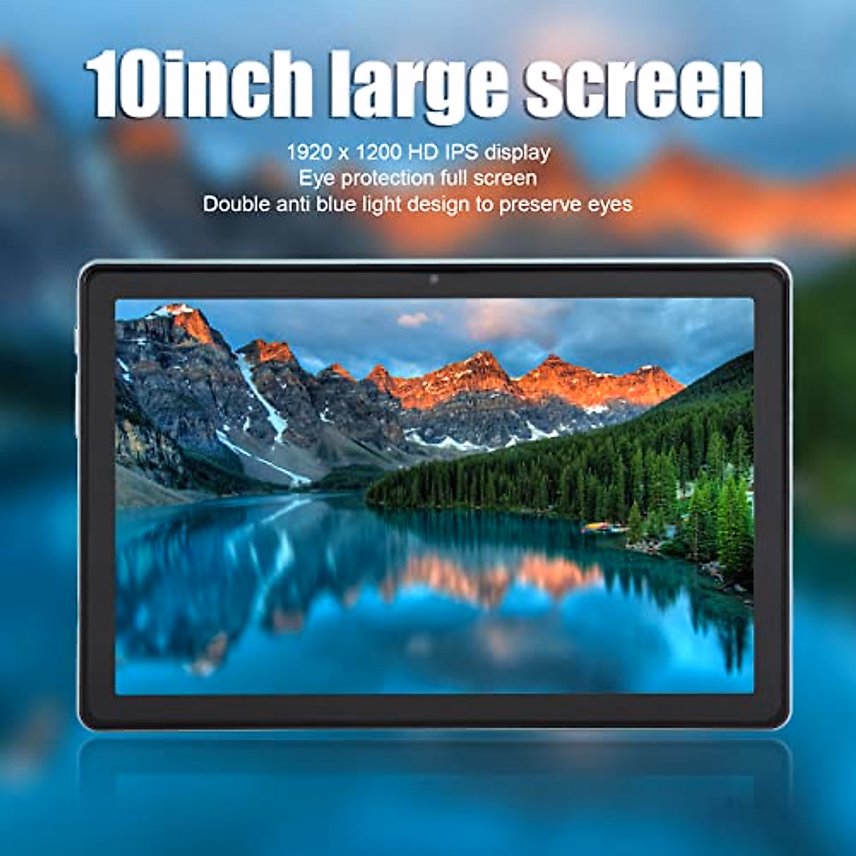 PUSOKEI Tablet PC for Android 11,10 inch 1920x1200 IPS HD Display,MT6711 10 Core CPU,6GB 128GB Memory,Dual SIM Card Slot,2.4G 5G Dual Band WiFi,8MP 20MP Camera(Green)