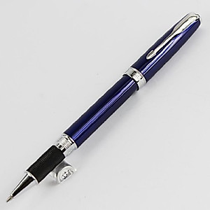 Casual Elegant Jinhao Blue Rollerball Pen with Silver Clip