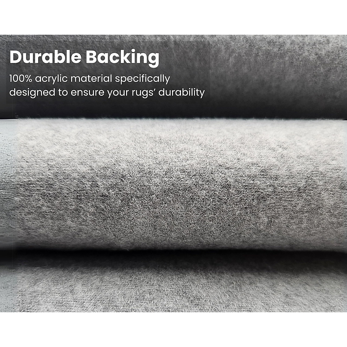 Dabline 80" x 80" Felt Fabric - Ideal for DIY Crafts, Tufting, Sewing and Padding - 1.6mm Thick Acrylic Felt Roll 6.6x6.6 ft
