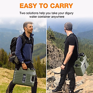 Digury 4.8 Gallon Water Jug, BPA Free Camping Water Container with Spigot Upgraded Portable Water Storage No Leakage Containers for Outdoor Hiking Camping Picnic Supplies