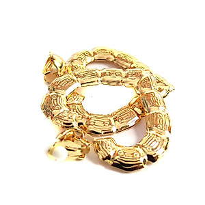 Clip-on Earrings Gold Tone Heart Bamboo Hoop Earrings 2 inch Retro Earrings