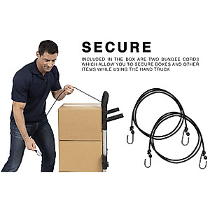 Vergo Industrial 400 lb Capacity Heavy Duty Folding Hand Truck Dolly Cart with Telescoping Handle, Aluminum Foldable Cart with Wheels (S300L)