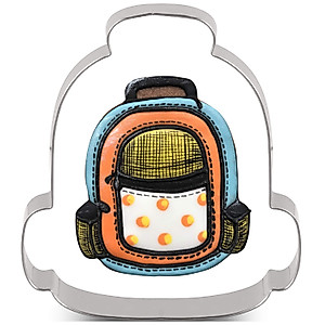 LILIAO School Bag Cookie Cutter for Back to School - 3.6 x 3.8 inches - Stainless Steel