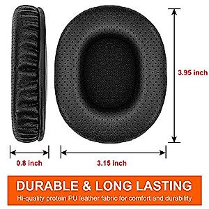 Earpads for MDR 7506 /V6/CD900ST | Ear Pads with Enhanced Memory Foam | Also Fits ATH-M50x/M50/M40x | Perforated