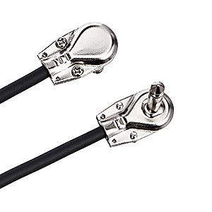 Amazon Basics 1/4 Inch Guitar Patch Auxiliary Cable, 6 Inch, 6-Pack, Black