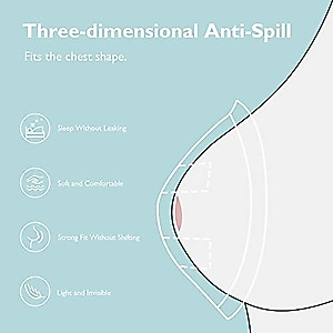 Momcozy Ultra-Thin Disposable Nursing Pads, Super Absorbent and Breathable Breastfeeding Pads, Make The Breasts Light and Unburdened, 3D Shape for The Best Fit, Individually Packaged（120 Count）