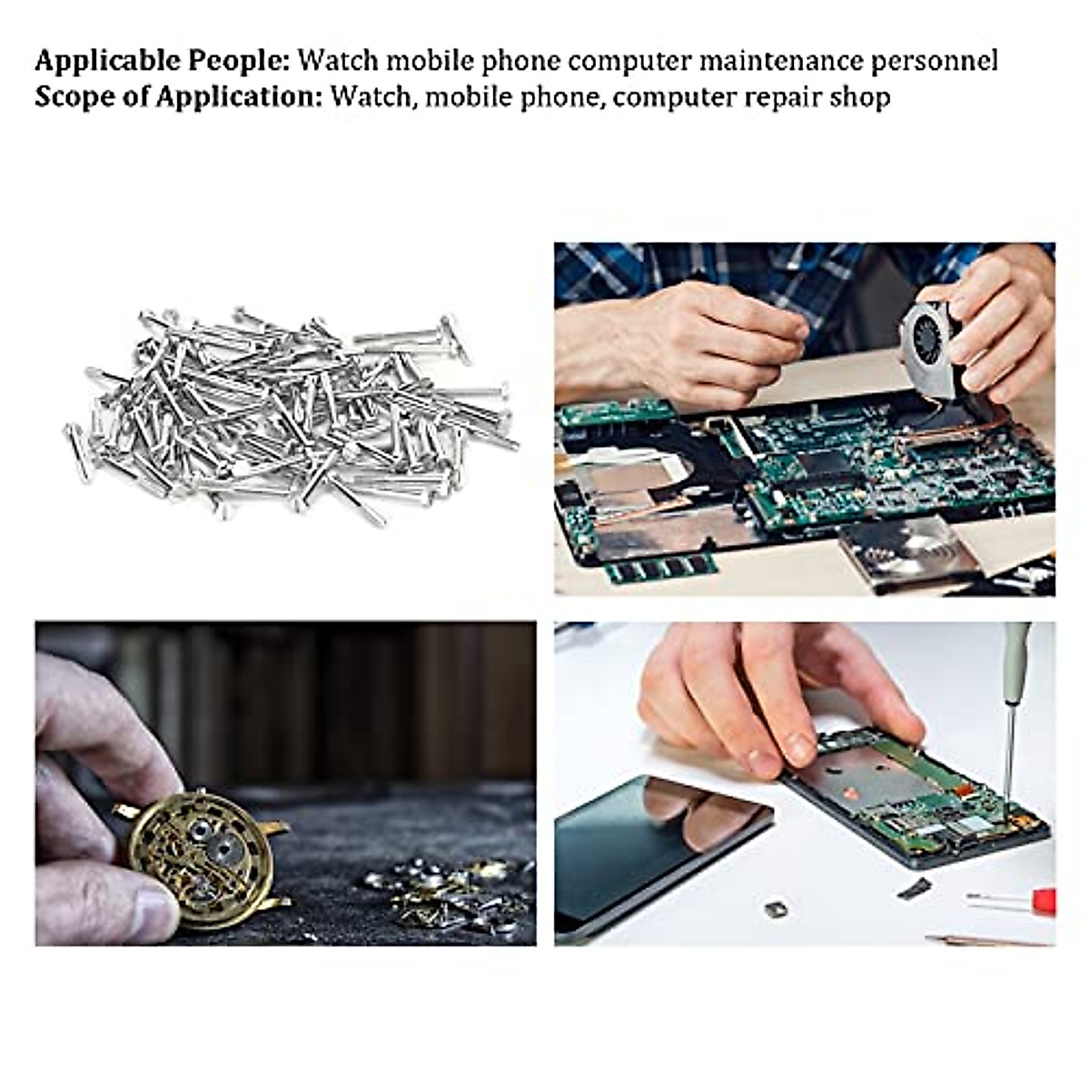 Flat Head Screw, Slot Screw Alloy for Computer Repair Shop for Amateurs