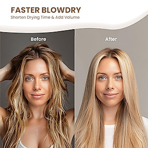 AIMIKE Round Brush, 1.3 Inch Barrel, Nano Thermal Ceramic & Ionic Tech, Boar Bristles, for Blow Drying, Styling, Curling and Shine, Gold + 4 Clips