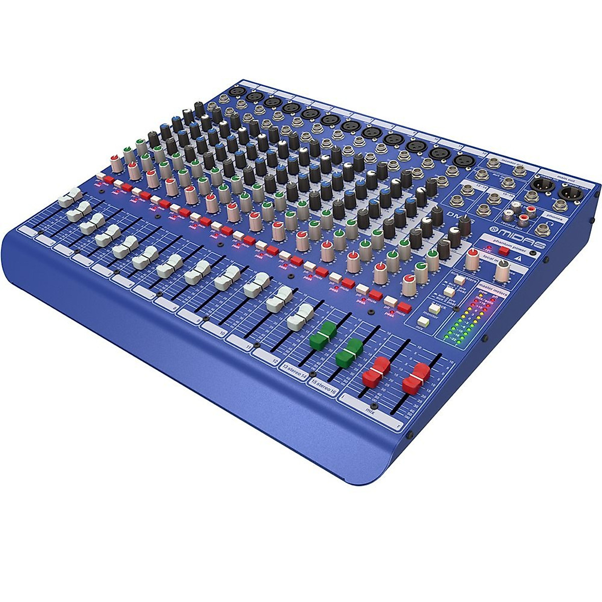 Midas DM16 16 Input Analogue Live and Studio Mixer with Midas Microphone Preamplifiers