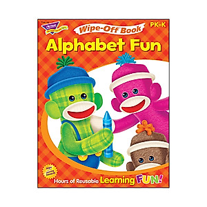 Trend Enterprises Alphabet Fun Sock Monkeys Wipe-Off Book