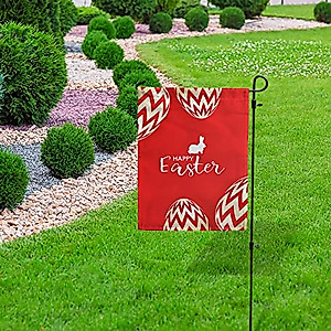 My Little Nest Seasonal Garden Flag Happy Easter Eggs Vertical Garden Flags Double Sided for Home Farmhouse Yard Holiday Flag Outdoor Decoration Banner 12"x18"