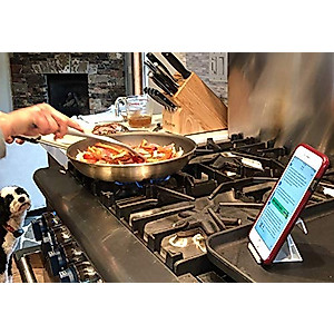 The SkyClip+ Phone & Tablet Holder for Air Travel, Home and Office Use - Inflight Phone Mount & Stand Compatible with iPhone, Android, Kindle and Tablets - Ultimate Travel Accessory (Black)